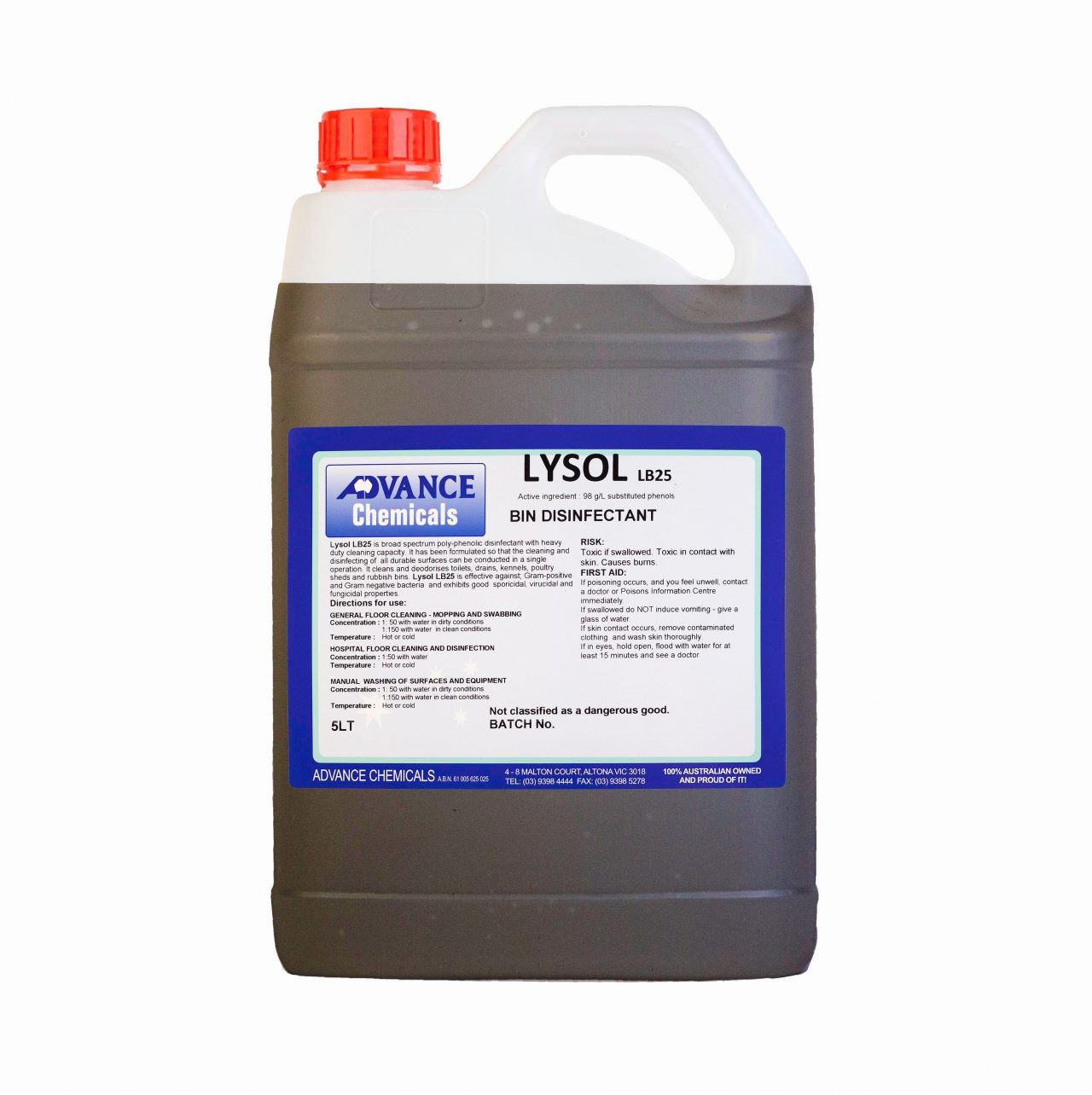 Lysol | Advance Chemicals Disinfectant - Bin cleaner